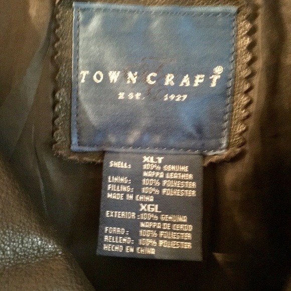 Towncraft | Jackets & Coats | Mens Towncraft Xlt Real Leather Dress ...